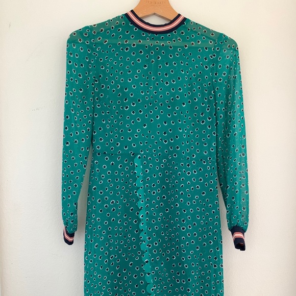 Ted Baker London | Dresses | Ted Baker Sheer Athletic Collar And Sleeve ...